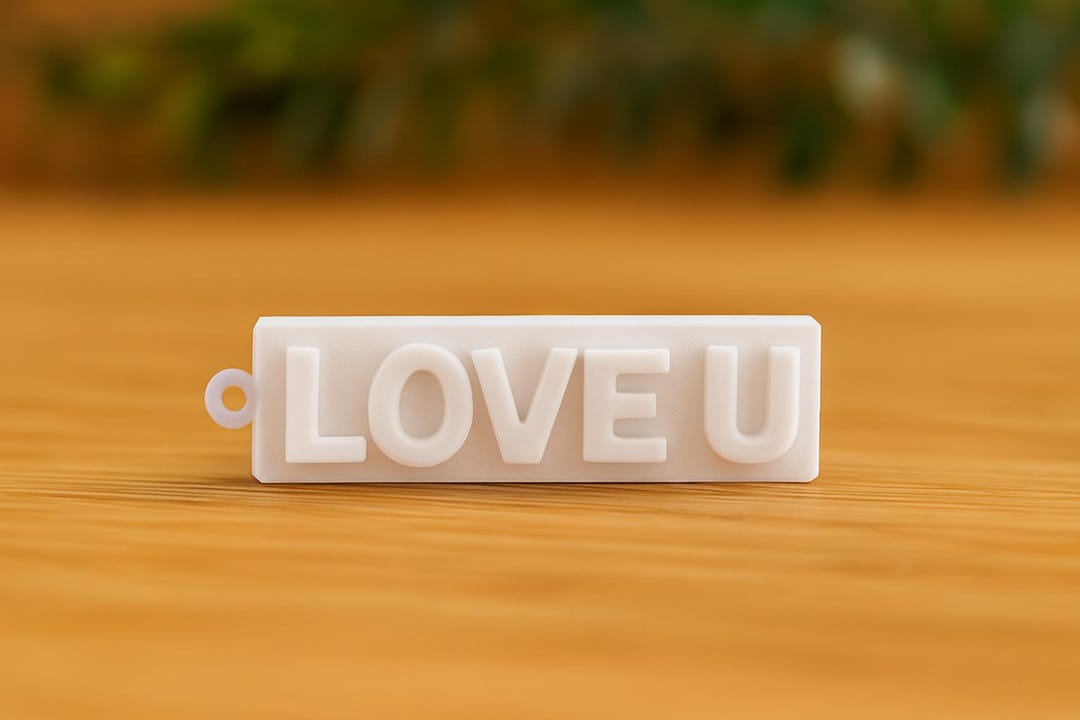 Custom 3D Printed Keychain – Personalized Name, Initials or Message - Etsy