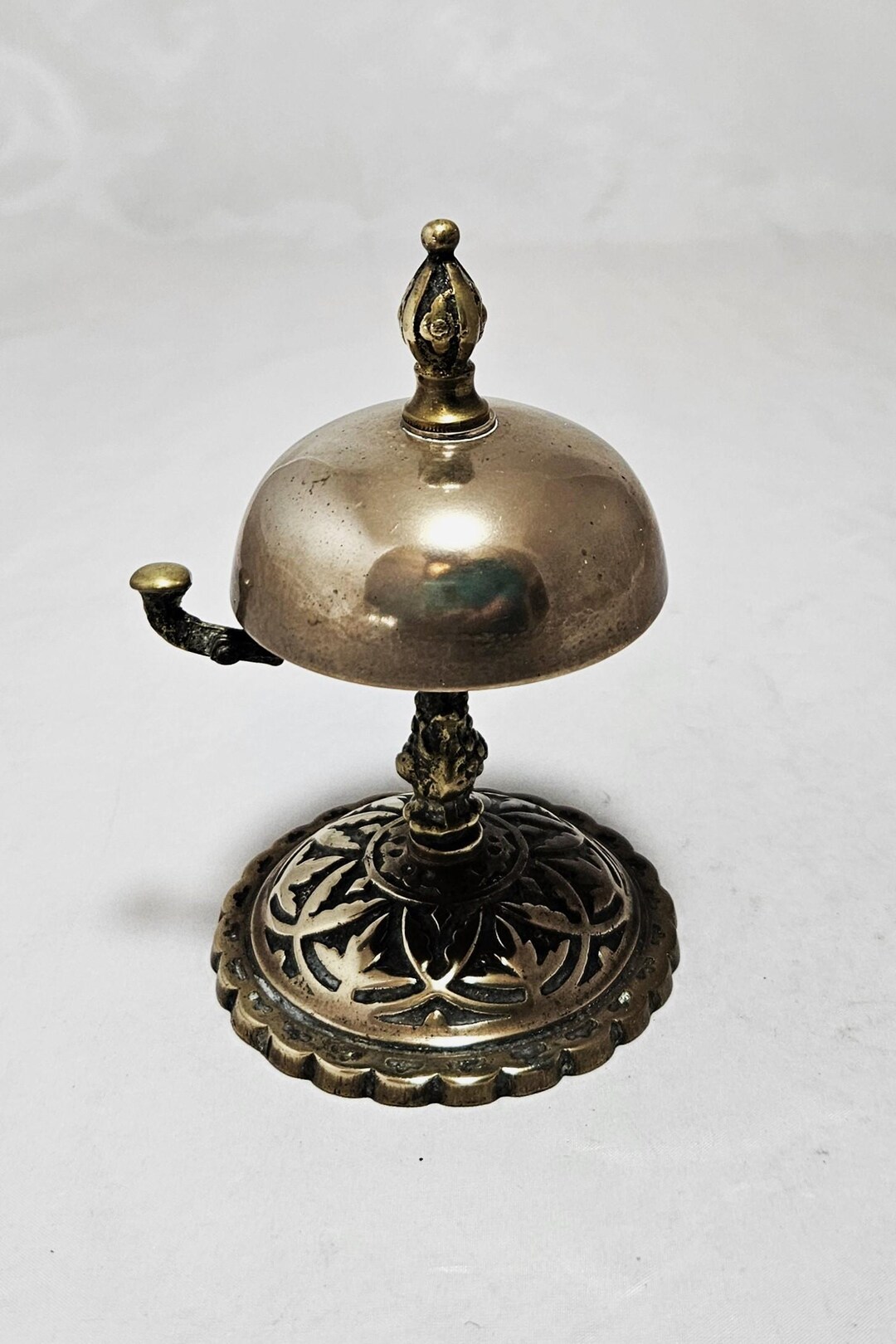 Antique Victorian Style Hotel Desk Counter Brass Bell Side Clapper - Etsy