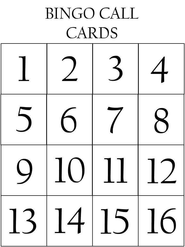 Numbers 1-20 BINGO and Memory Game Cards - Etsy