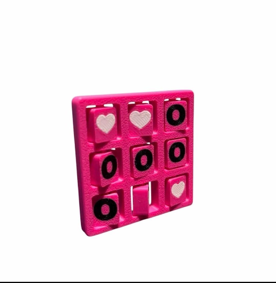 3D Printed Valentine Themed Tic Tac Toe Fidgets - Etsy