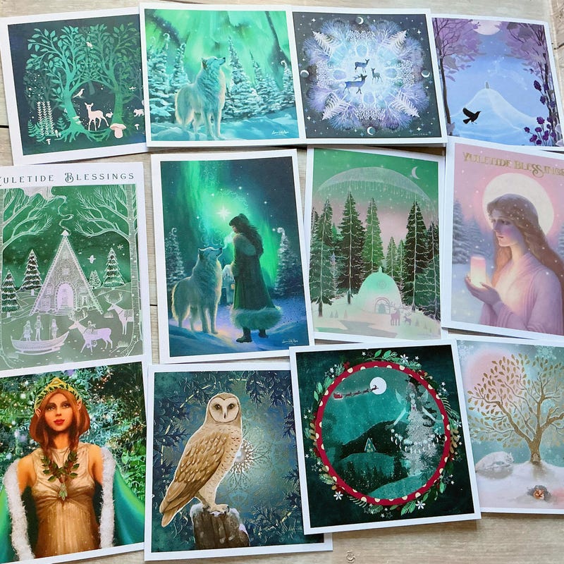 Winter Solstice Card - Etsy UK