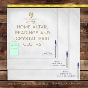 Sacred Altar Cloth: 'peace and Joy' Tarot Wrap, Crystal Grid - Etsy