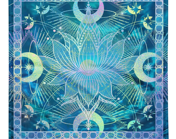 Altar Cloth, Tarot Cloth Pink Pentagram or Pentacle cotton Twill, Alter ...