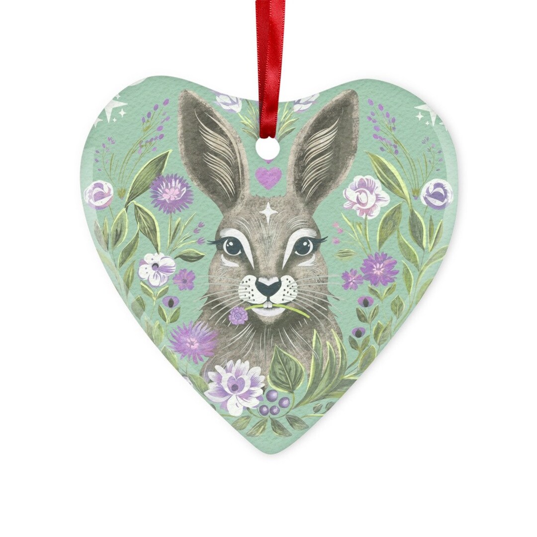 Folk Art Moon Phase Easter Bunny Ostara Spring Equinox Hare Rabbit ...