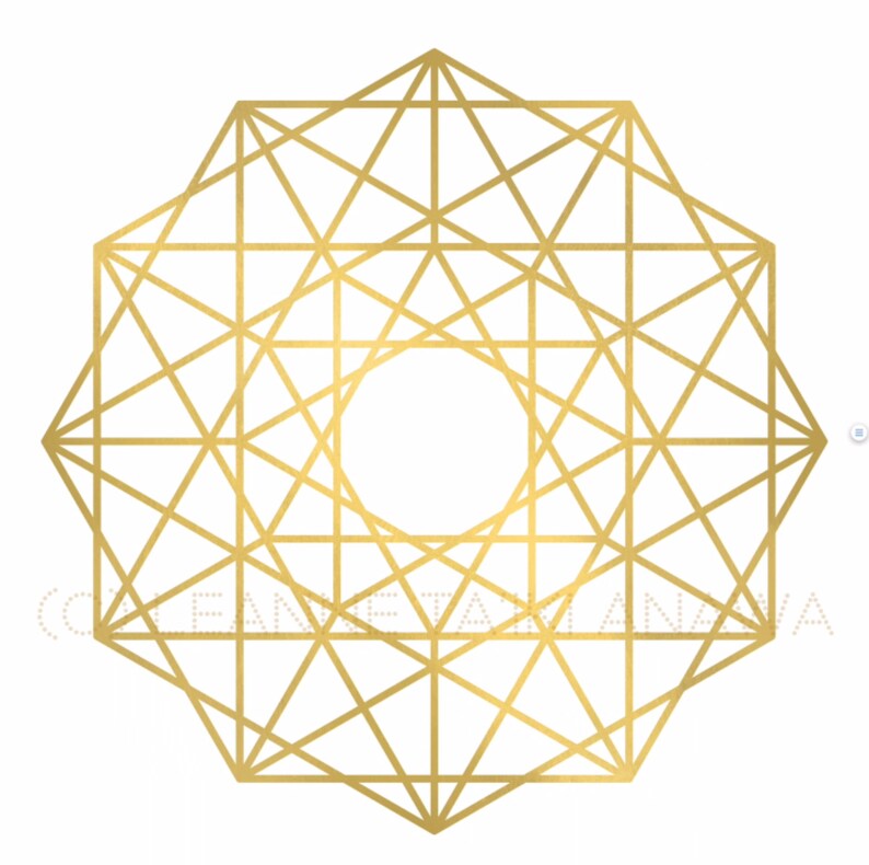 Gold Sacred Geometry 21 Magical Designs on White Background - Etsy