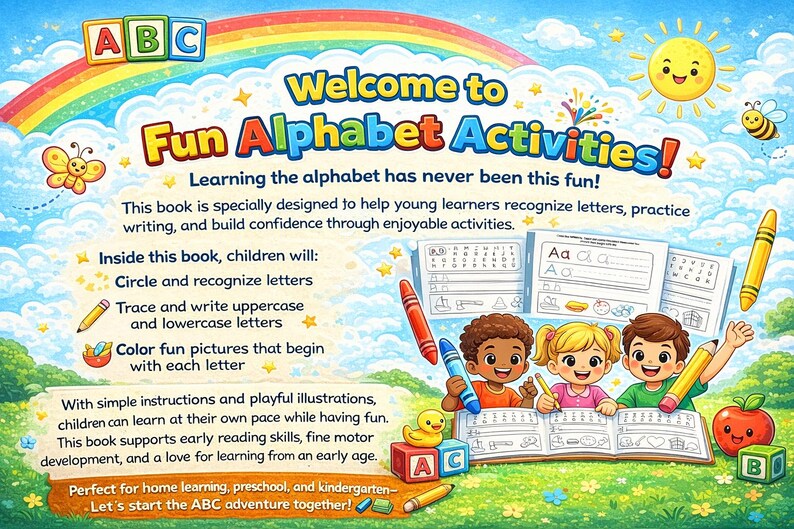 Alphabet Activities for Kids | ABC Tracing, Circling, Writing ...