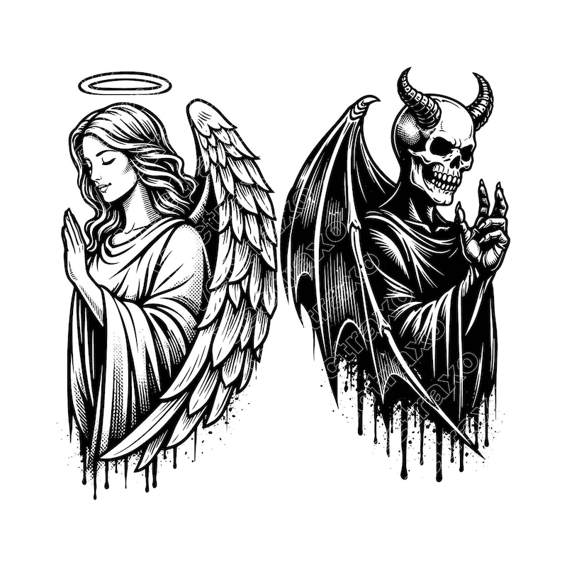 Heaven Vs Hell Shirt - Etsy