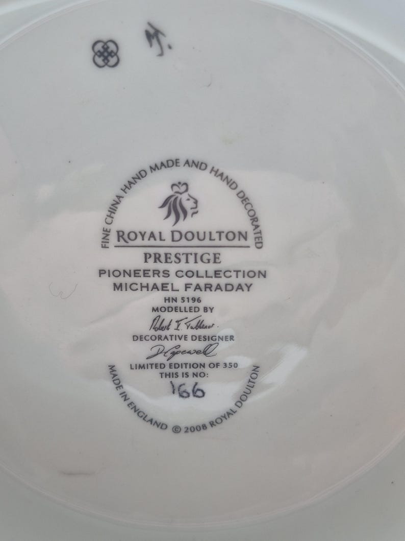 Royal Doulton Porcelain Figurine Michael Faraday From the Prestige ...