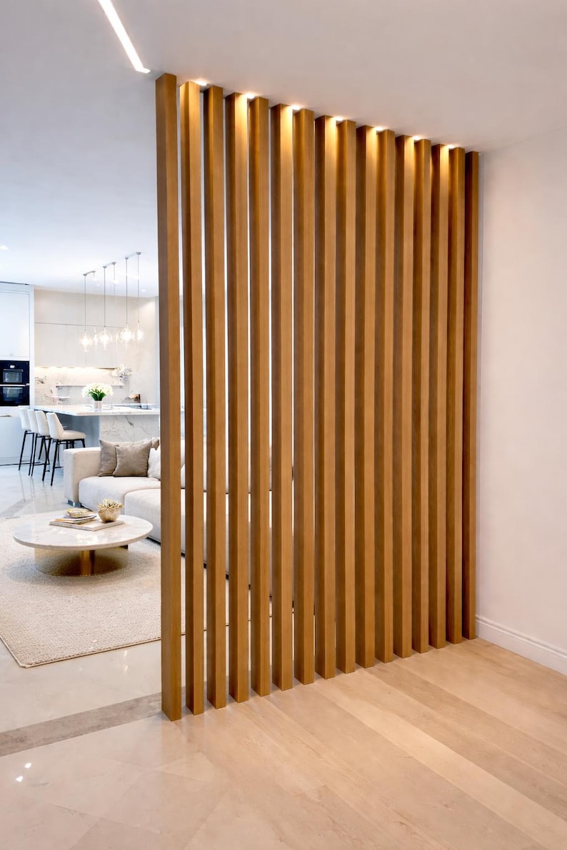 Wooden Room Divider Privacy Screen Freestanding - Etsy