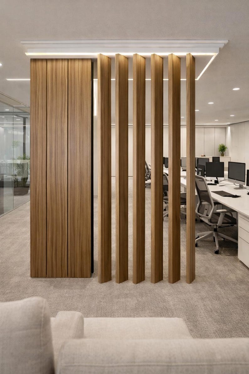 Wooden Room Divider Privacy Screen Freestanding - Etsy