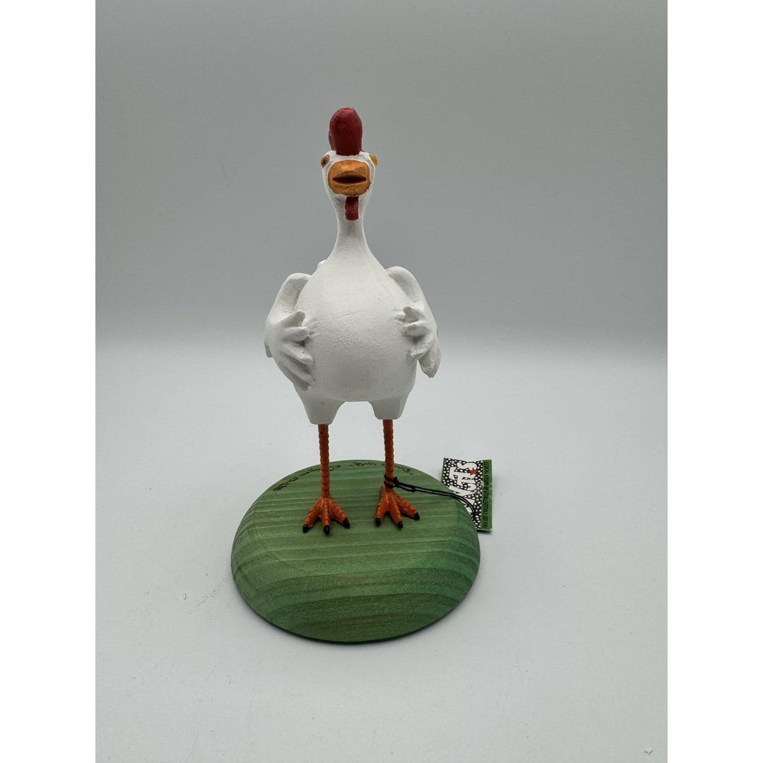 Dept 56 Mcnutts Rooster "double Yolk" , Folk Art, Bryan Mcnutt ...