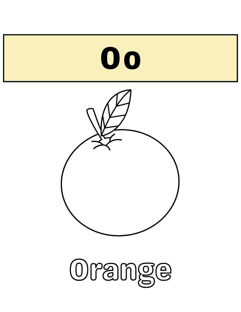 Alphabet Coloring Pages for Kids Printable PDF | A4 & US Letter Size ...