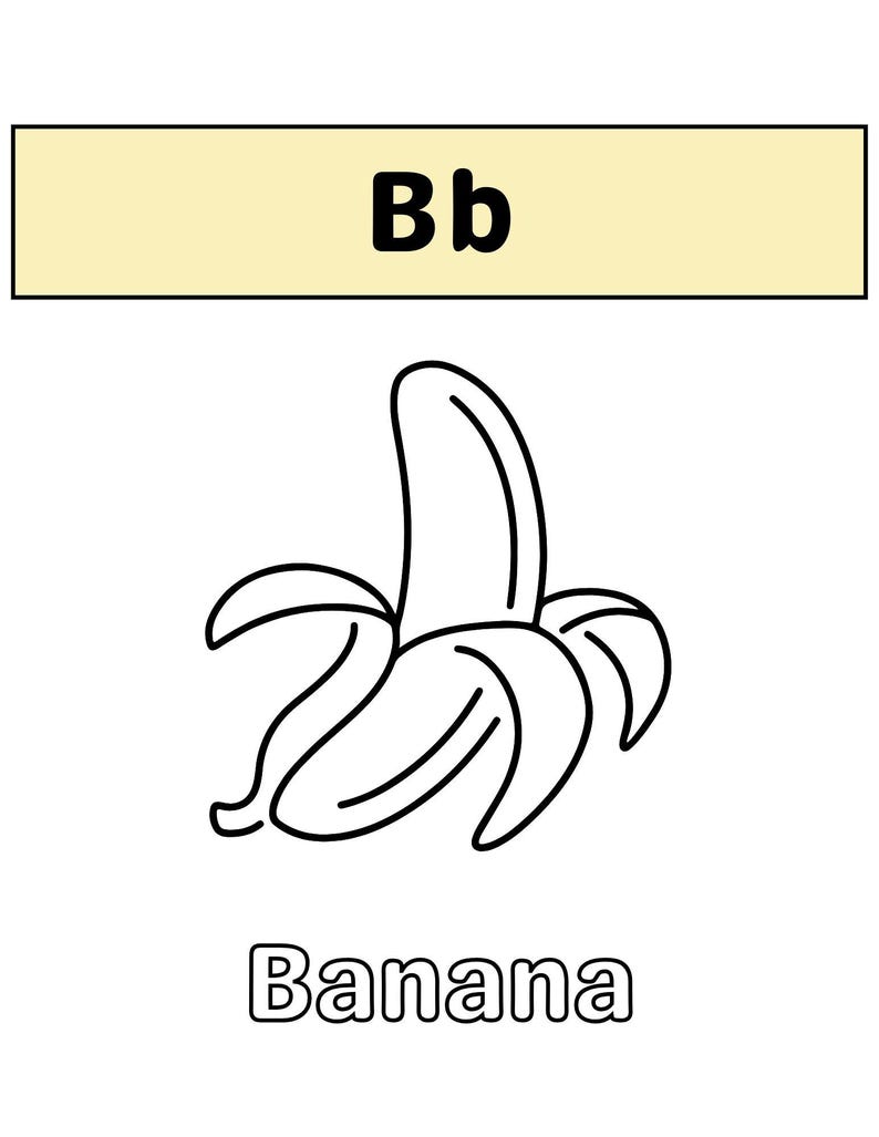 Alphabet Coloring Pages for Kids Printable PDF | A4 & US Letter Size ...