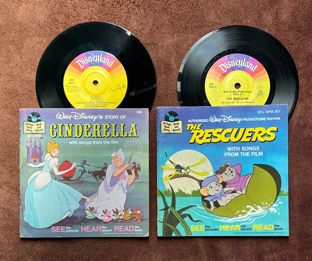 Vintage Walt Disney Book and Record - Etsy