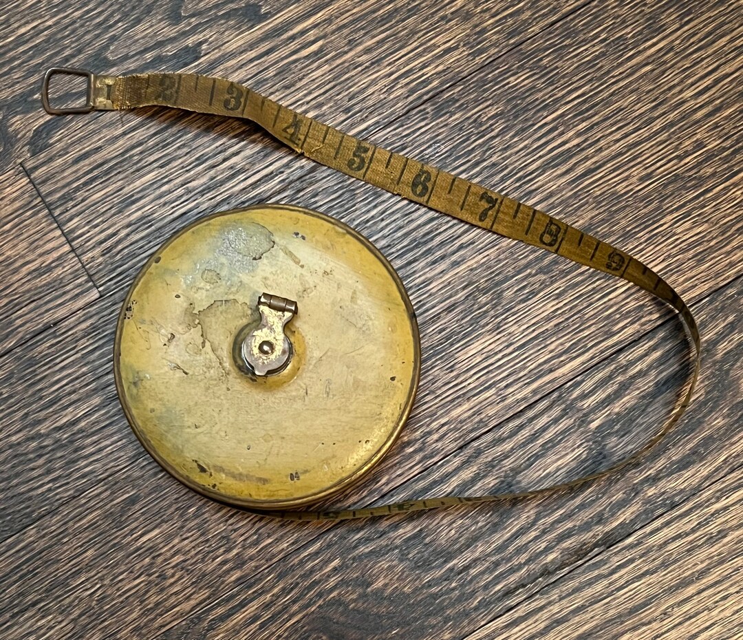 Antique Round 75 Foot Measuring Tape LUFKIN - Etsy