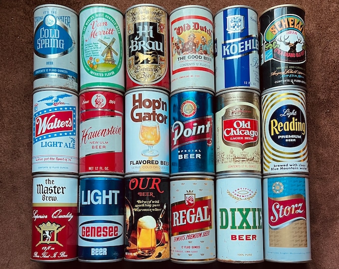 Collection Vintage Beer Cans - Etsy