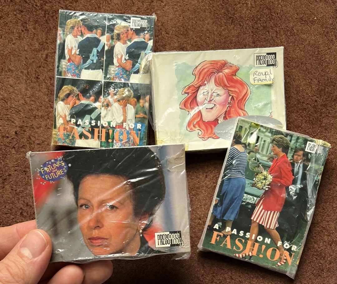 Vintage Royal Family PRESS PASS Collectible Cards Princess Diana - Etsy