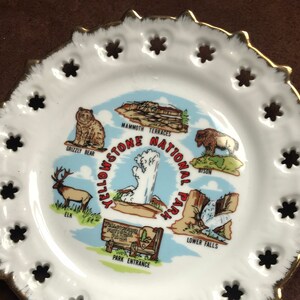 Vintage Yellowstone National Park Decorative Plate - Etsy