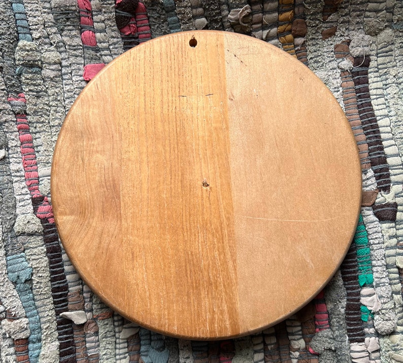 Retro Circular Wood Wall Hang Oh Please Do Not Kiss Me - Etsy