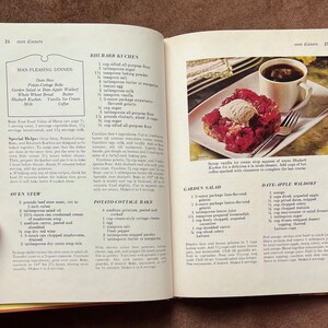 Better Homes and Gardens MENU COOK BOOK - Etsy