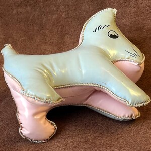 Vintage Vinyl Stuffed Animal Dog - Etsy