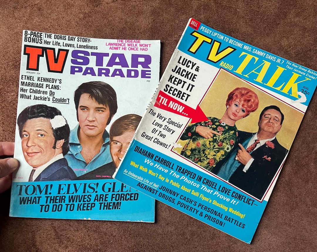 Vintage 60s 70s Entertainment TV Radio Magazines - Etsy