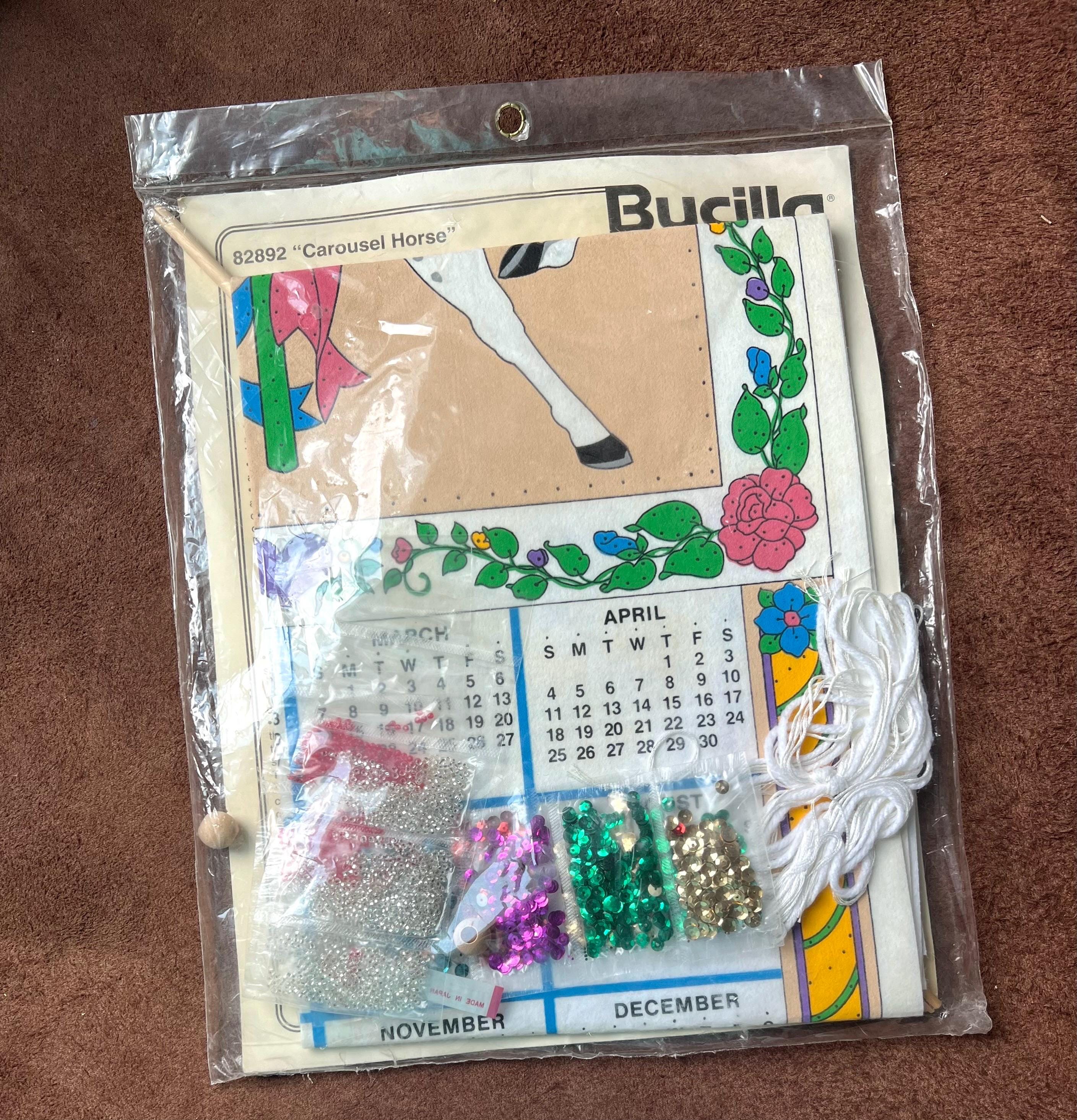 Vintage 90s “jeweled” 1993 Calendar Kit - BUCILLA - Etsy