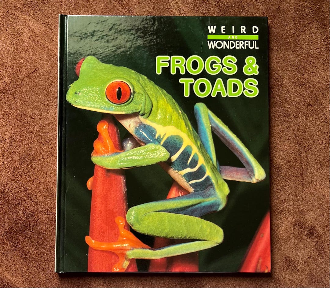 Weird and Wonderful FROGS & TOADS - 90s Hard Cover Nature Book - Etsy