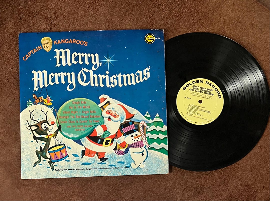 Vintage CAPTAIN KANGAROOS Merry Merry Christmas Vinyl Record - Etsy