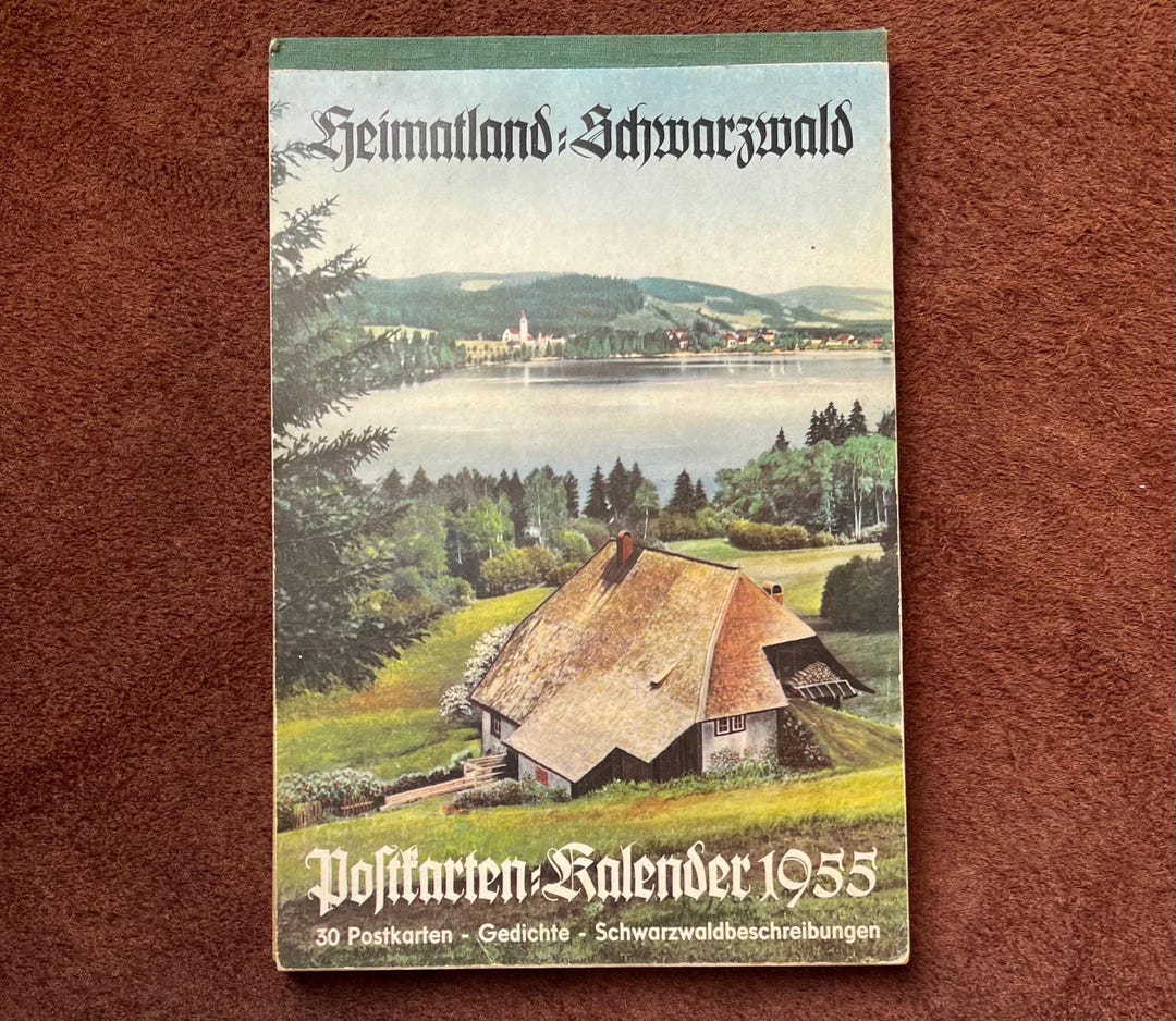 1955 German Calendar - Heimatland Schwarzwald - Etsy