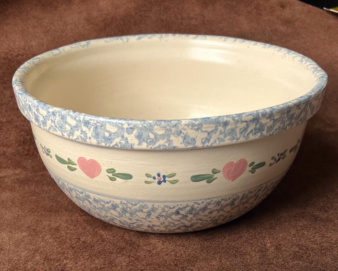 EAST TEXAS POTTERY - Large Vintage Bowl - Etsy