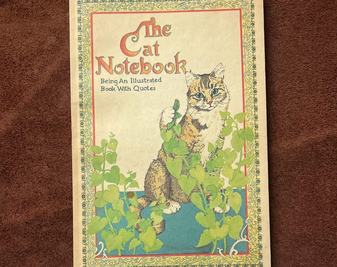 THE CAT NOTEBOOK - 70s 80s Cat Themed Writing Book - Etsy