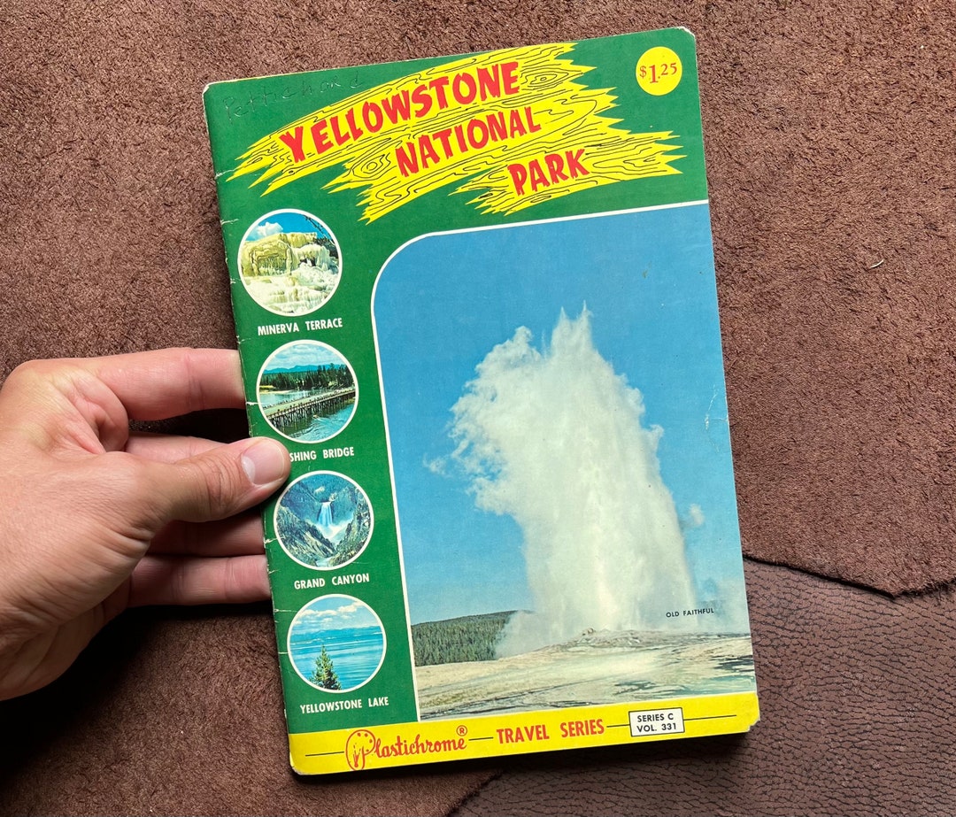 Vintage Yellowstone National Park Travel Guide Booklet - Etsy