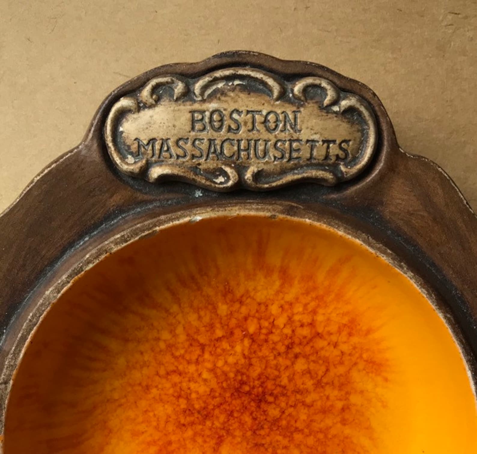 60s 70s Retro Boston Massachusetts Trinket Dish Bowl - Etsy