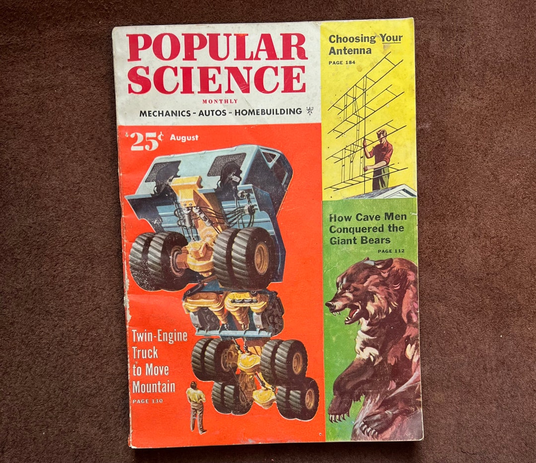 Vintage 50s POPULAR SCIENCE Magazine August 1953 - Etsy