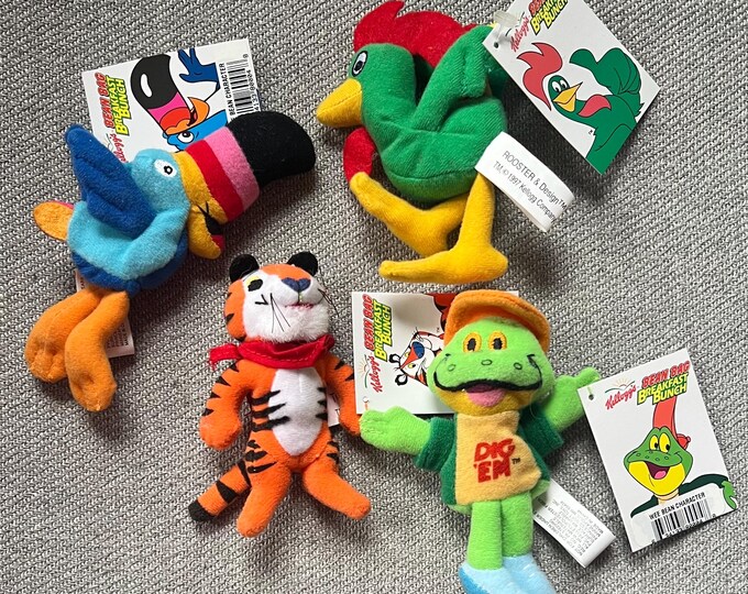 90s Kellogg’s Breakfast Cereal Bean Bag Toys - Etsy