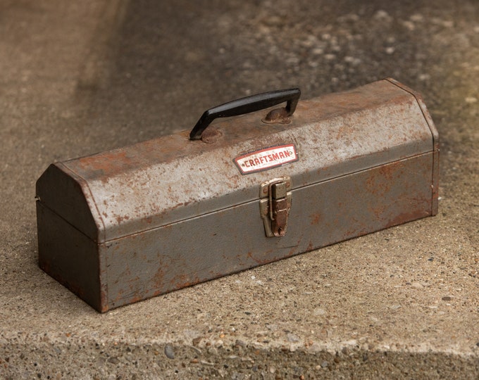 Vintage Large CRAFTSMAN Rustic Toolbox - Etsy