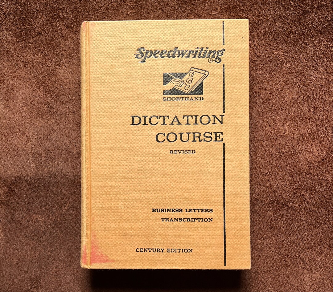 1950s Vintage Speedwriting Dictation Course Shorthand Textbook - Etsy