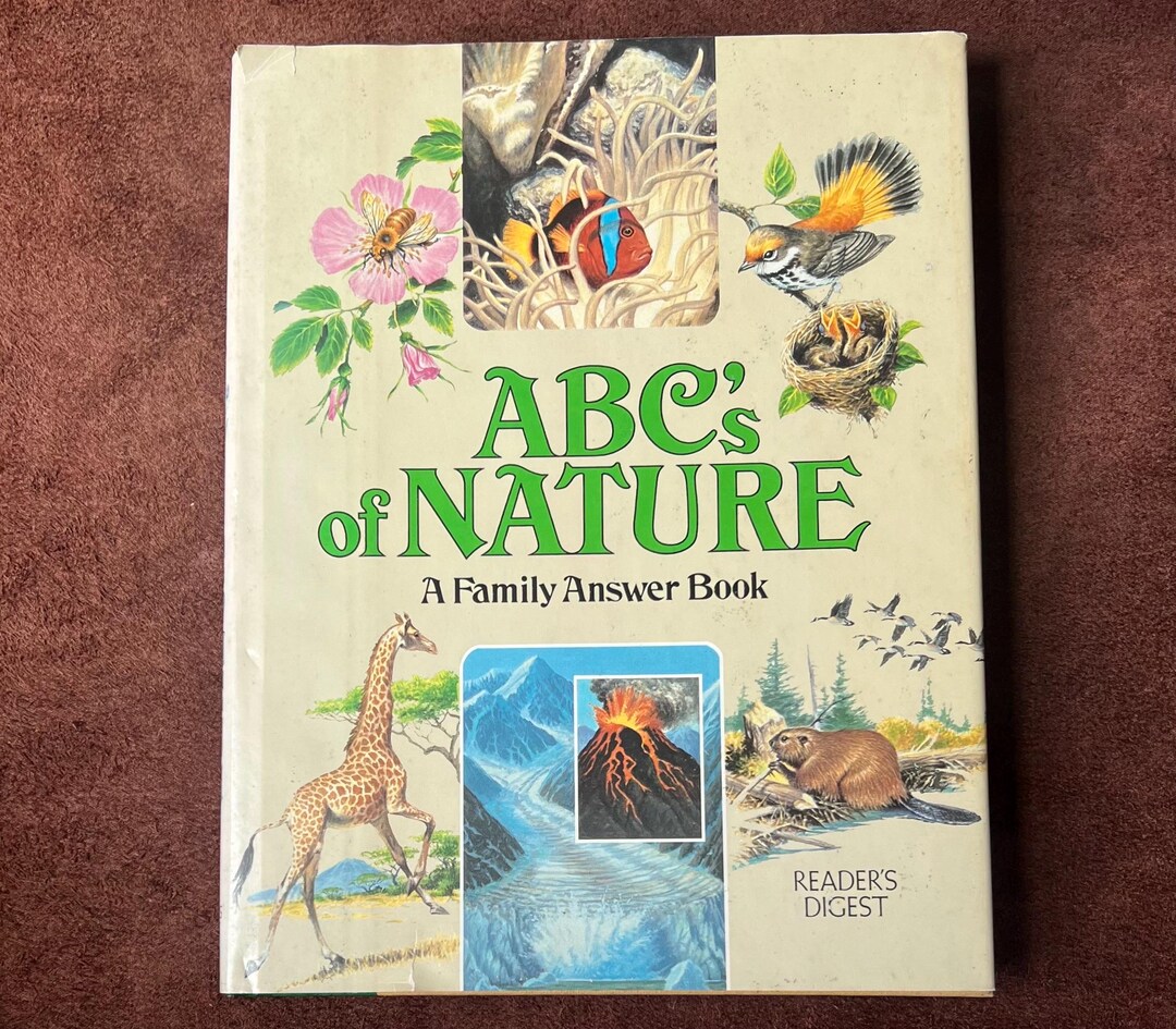 Abcs of NATURE - Vintage 1980s Readers Digest Hardcover Book - Etsy