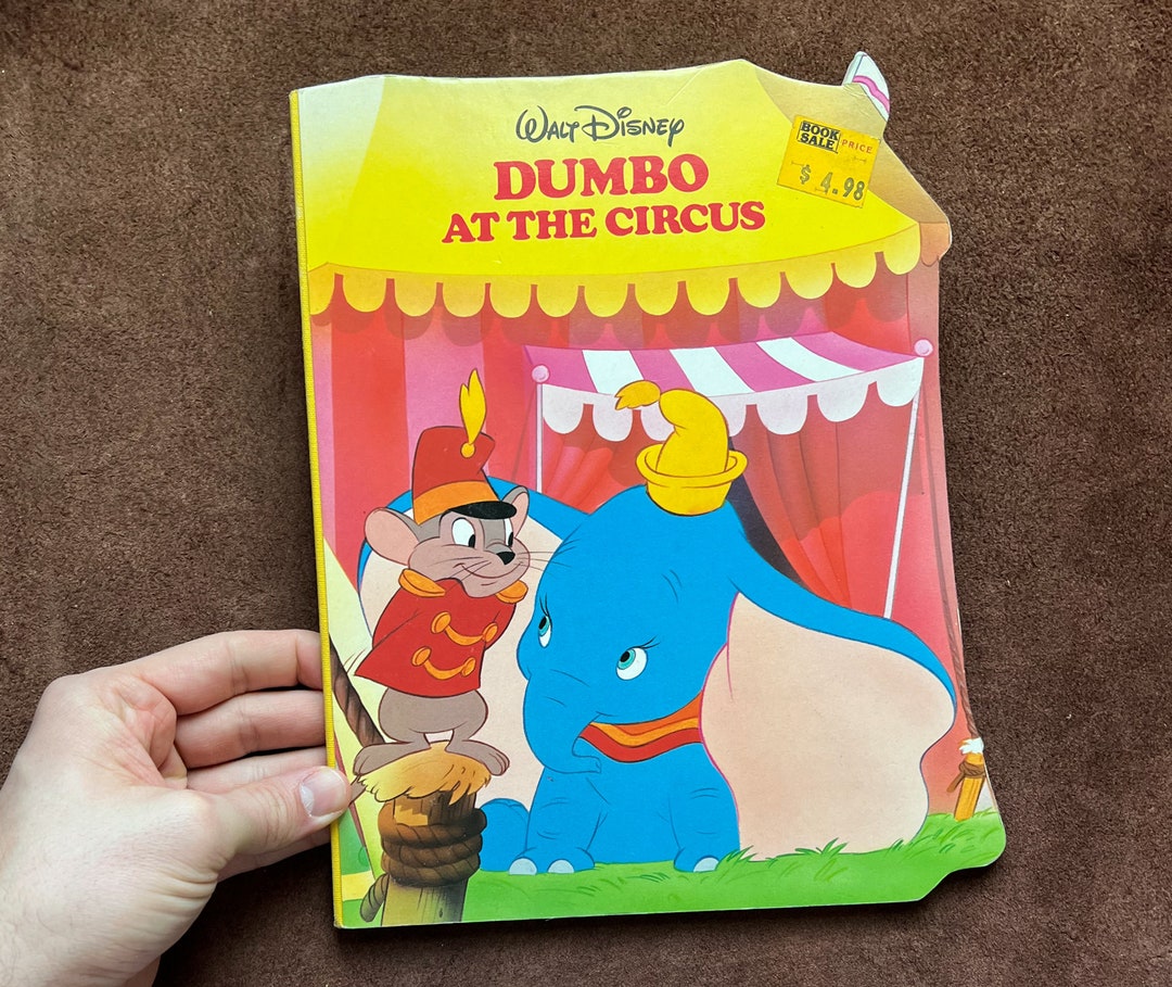1980s Walt Disney DUMBO at the CIRCUS Large Children's Book - Etsy