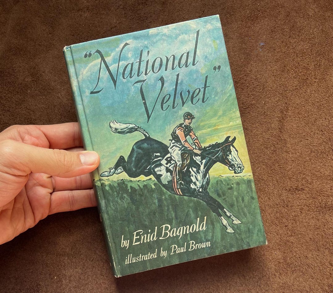NATIONAL VELVET - Vintage Hard Cover Book 1970s Printing - Etsy