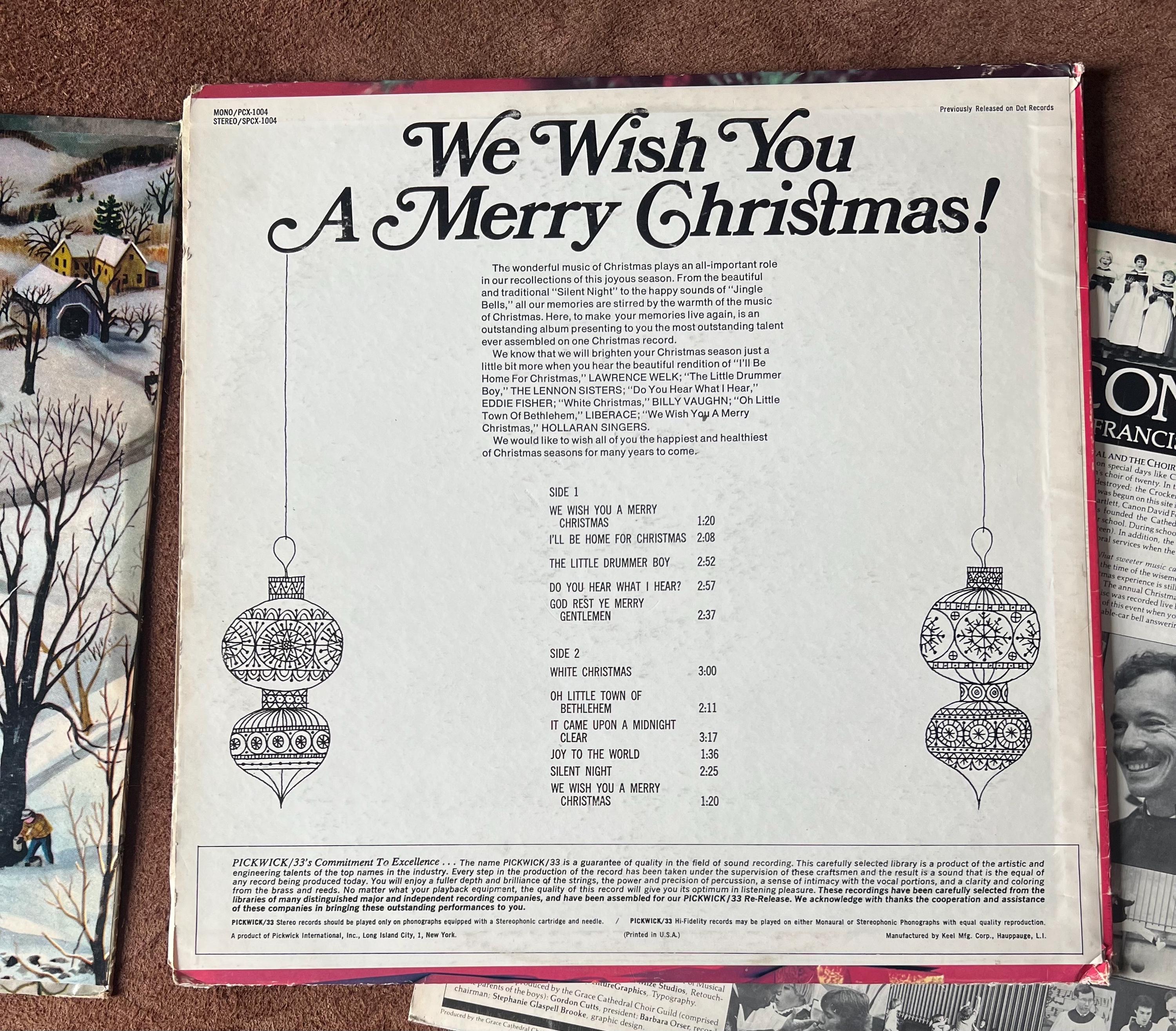 Christmas Vinyl Records - Vintage Collection of 3 - Etsy