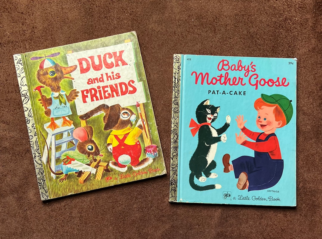 Vintage 1970s Children’s Books - Little Golden Book - Duck and His ...