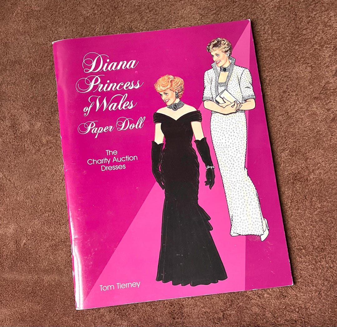Diana Princess of Wales Paper Doll - Etsy