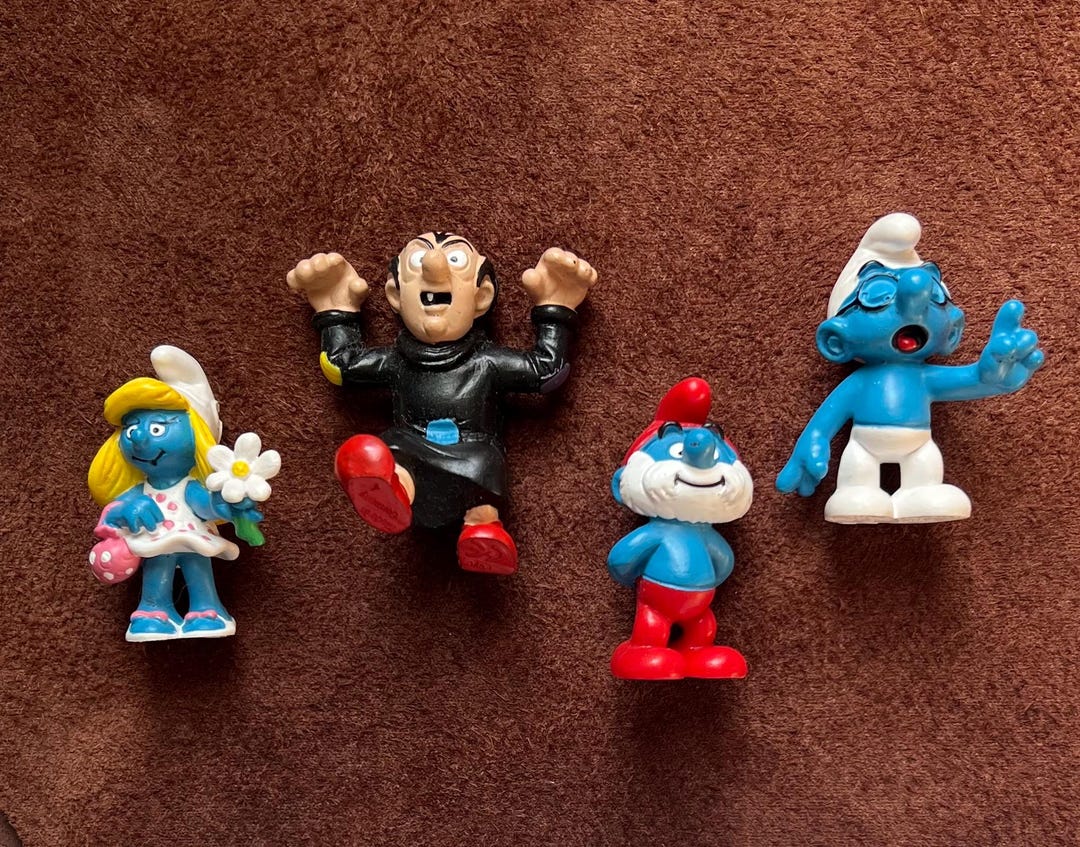 Early 90s Smurfs Small Figurines - Etsy