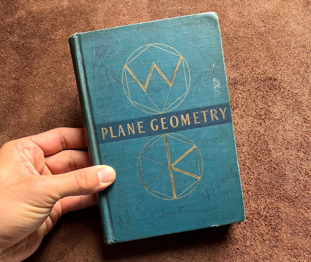 Vintage 30s 40s PLANE GEOMETRY Text Book - Etsy