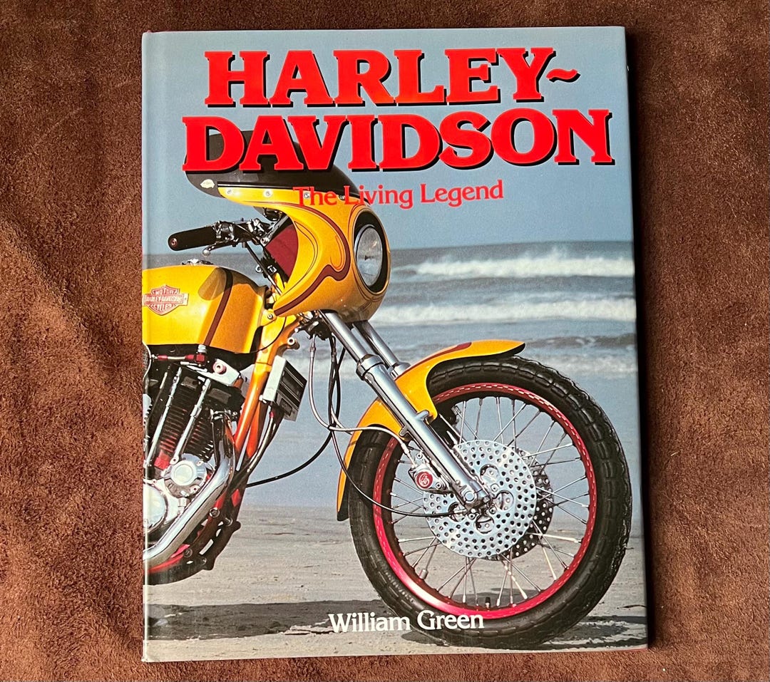 HARLEY DAVIDSON the Living Legend - Vintage Hardcover Early 90s Book - Etsy
