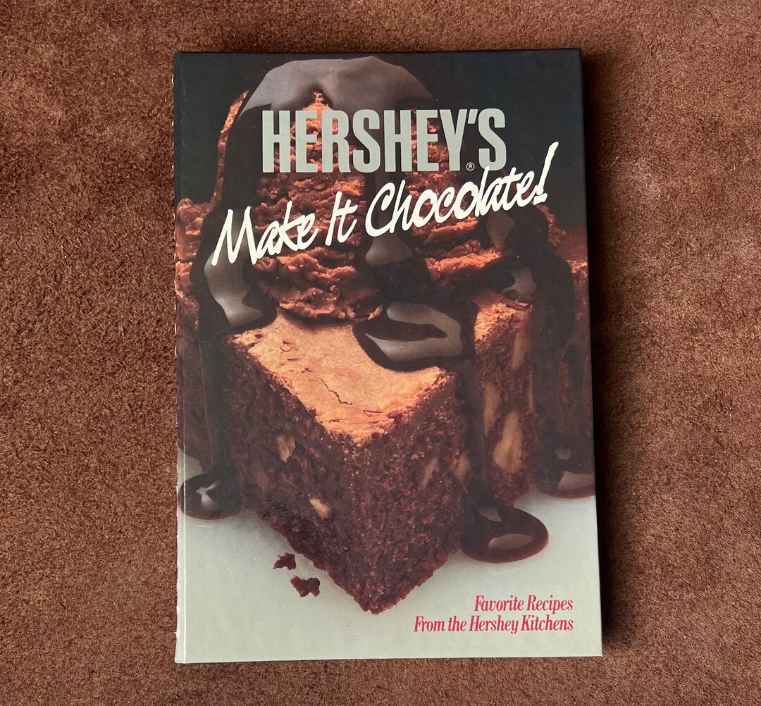 Vintage 1980s HERSHEYS Make It Chocolate Cookbook - Etsy