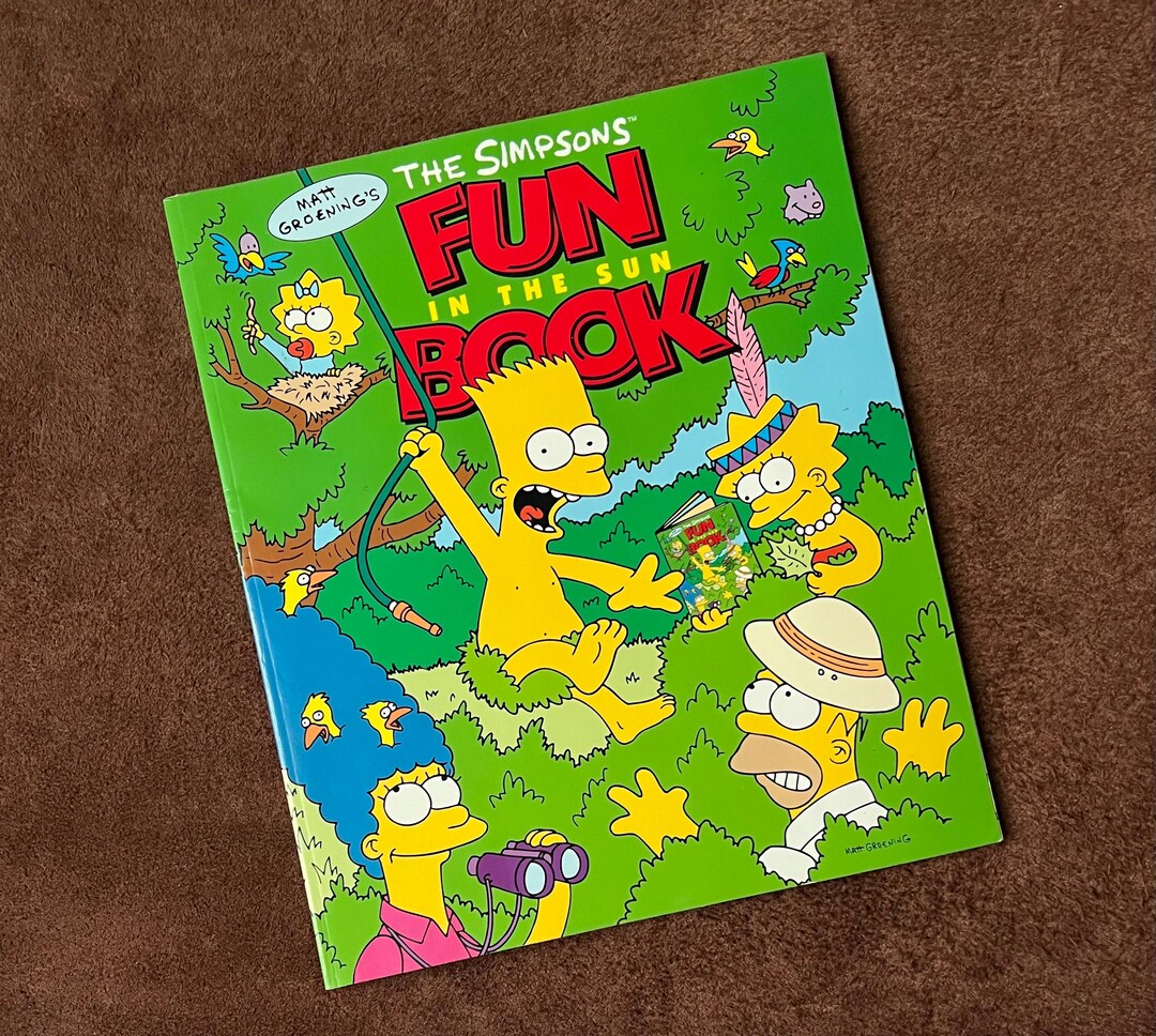 The Simpsons FUN in the SUN Activity Book - Etsy