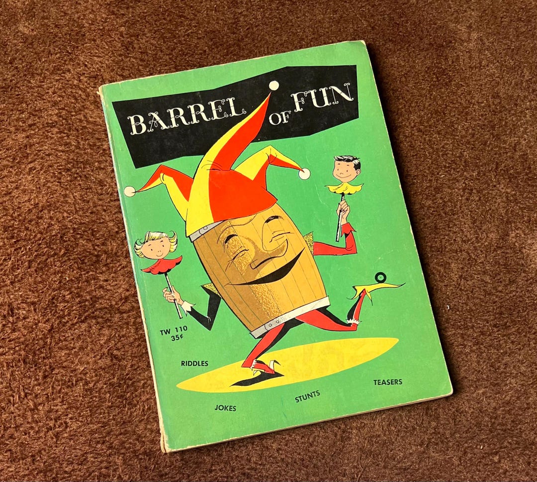 BARREL OF FUN Vintage 50s 60s Soft Cover Childrens Fun Book - Etsy